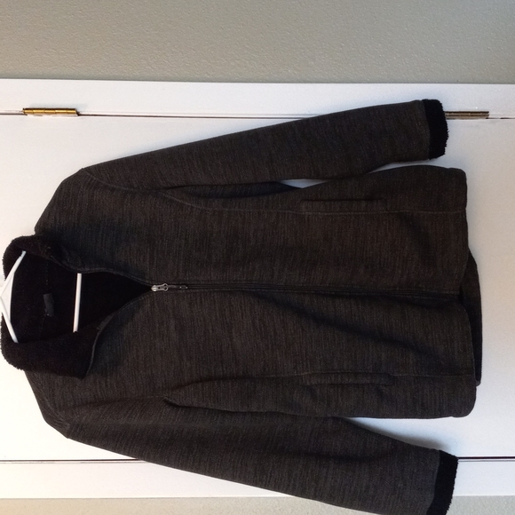 32 Degrees | Sweaters | 32 Heat Black Zip Front Jacket Polar Fleece ...